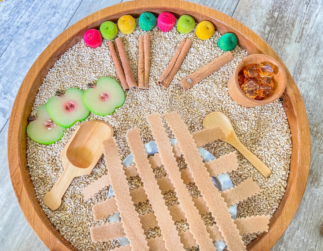 Apple Pie Sensory Bin, Autumn Sensory, Fall Sensory, Taste Safe ...