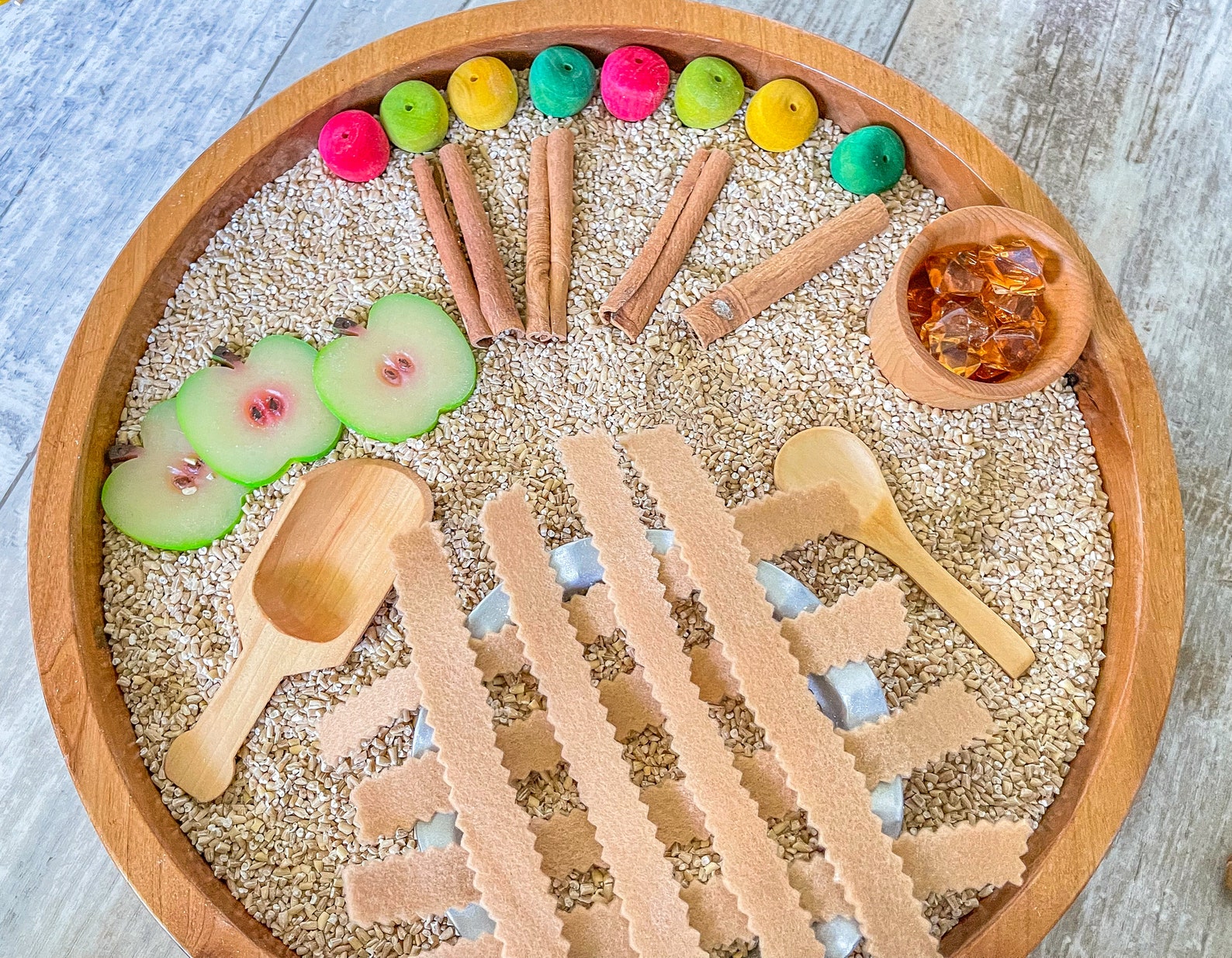 Apple Pie Sensory Bin, Autumn Sensory, Fall Sensory, Taste Safe ...