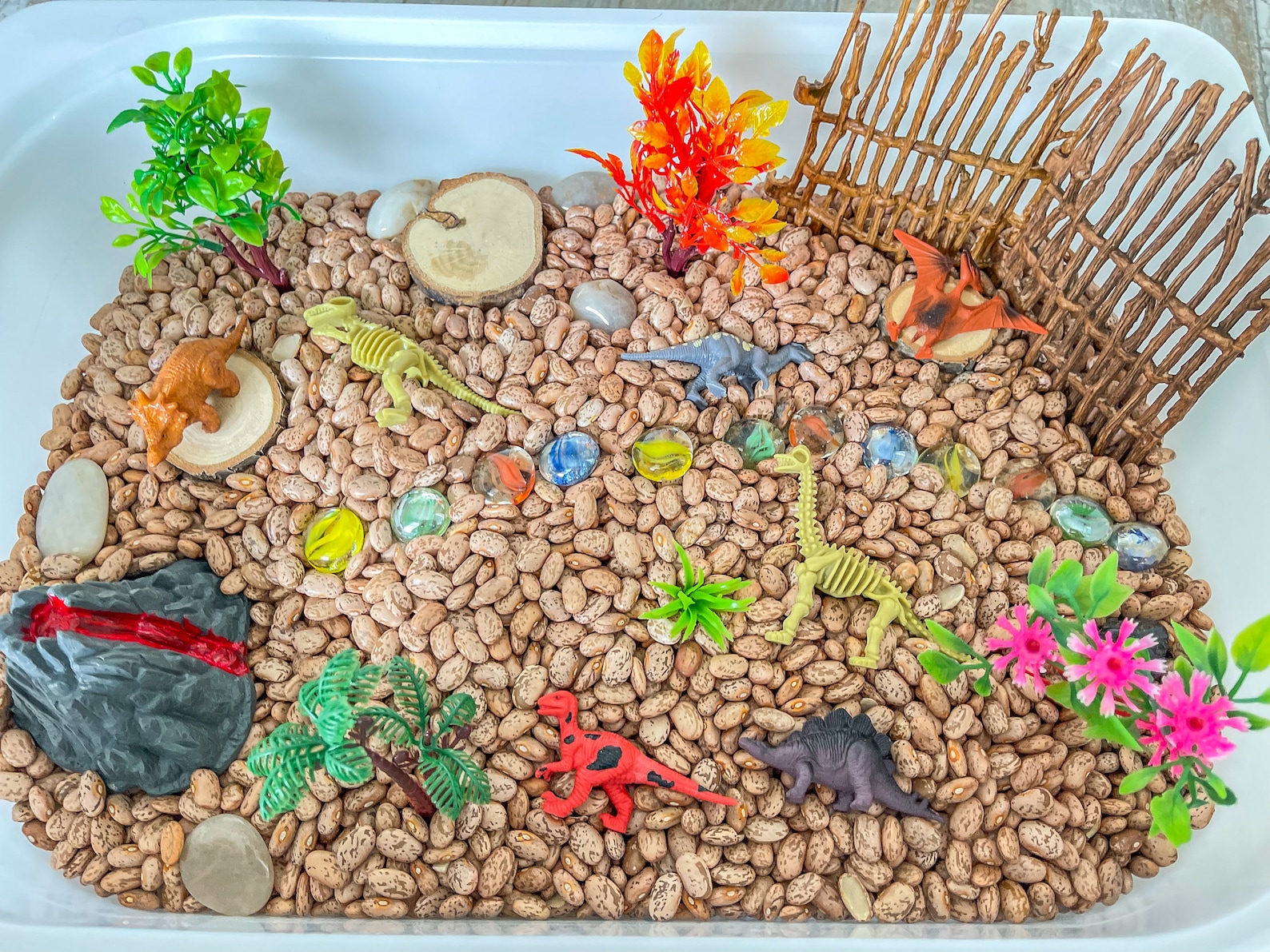 Dinosaur Sensory Bin 2 Dinosaur Sensory Taste Safe - Etsy