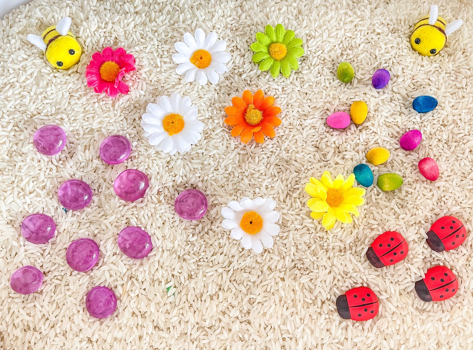 Flower Sensory Bin Spring Sensory Taste Safe Montessori | Etsy