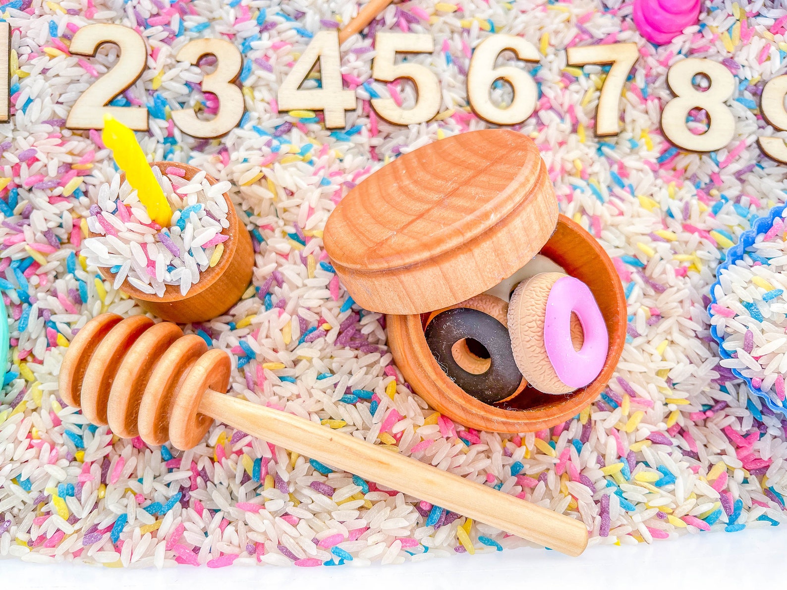 Birthday Sensory Bin Birthday Sensory Taste Safe Montessori - Etsy