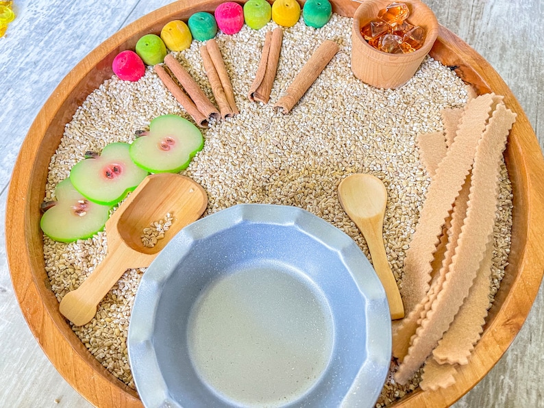 Apple Pie Sensory Bin, Autumn Sensory, Fall Sensory, Taste Safe ...