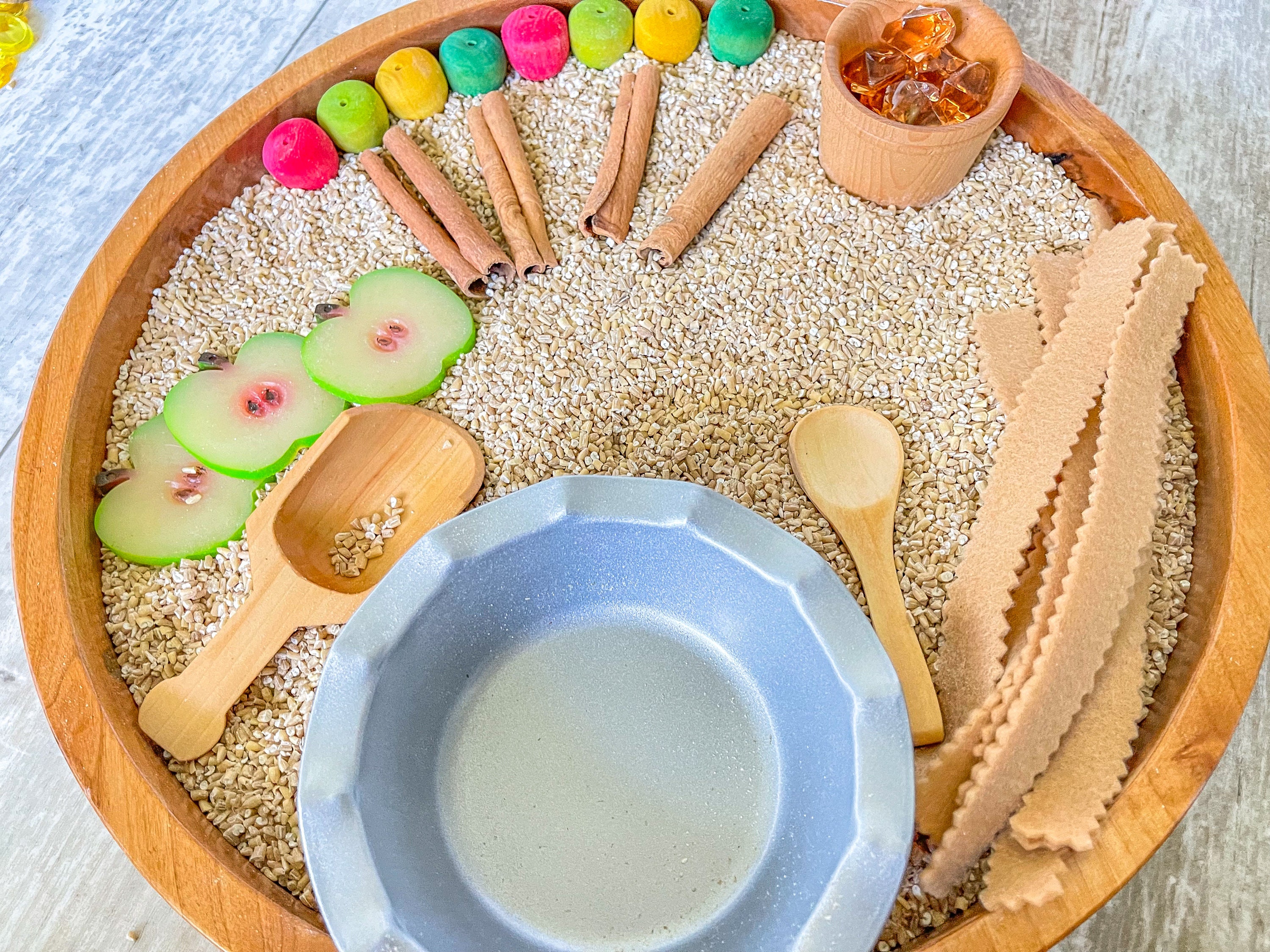 Apple Pie Sensory Bin, Autumn Sensory, Fall Sensory, Taste Safe ...