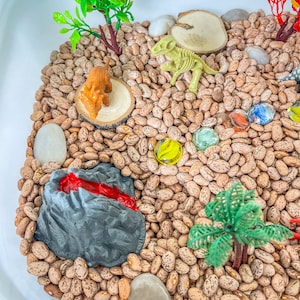 Dinosaur Sensory Bin #2, Dinosaur Sensory, Taste Safe, Montessori - Etsy