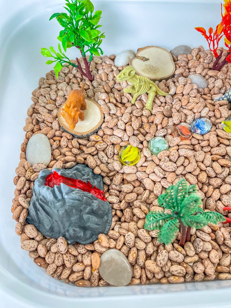 Dinosaur Sensory Bin 2 Dinosaur Sensory Taste Safe - Etsy