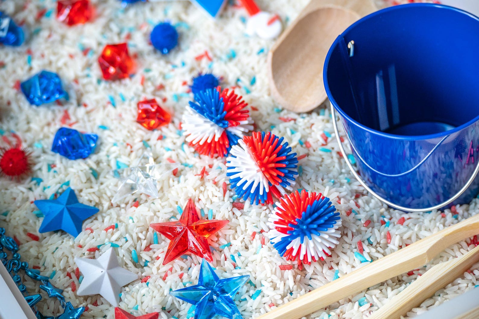 Patriotic Sensory Bin, Patriotic Sensory, 4th of July Sensory ...