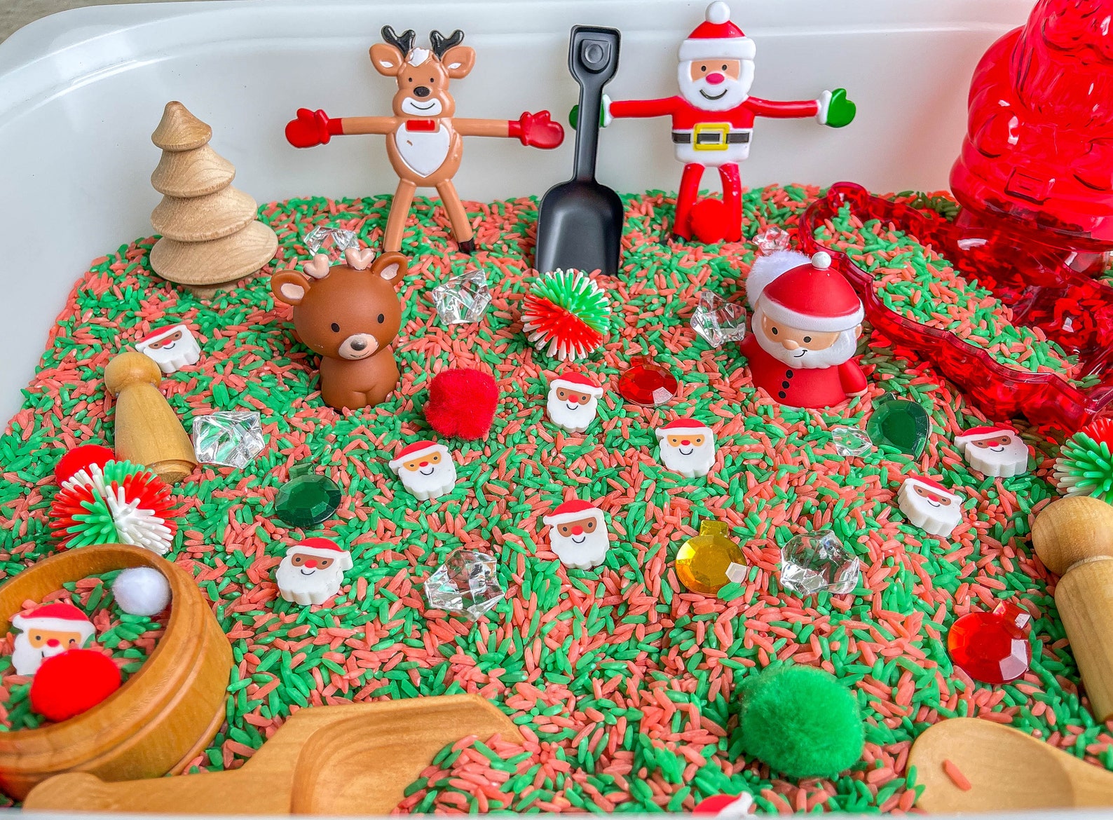 Christmas Sensory Bin Christmas Sensory Taste Safe | Etsy