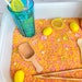 Lemonade Sensory Bin, Lemonade Sensory, Summer Sensory Bin, Taste Safe ...