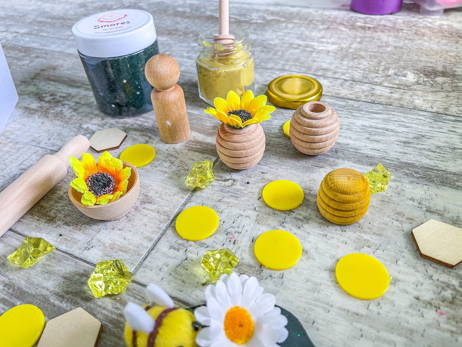 Bee Playdough Kit Medium Kids Playdough Kit - Etsy