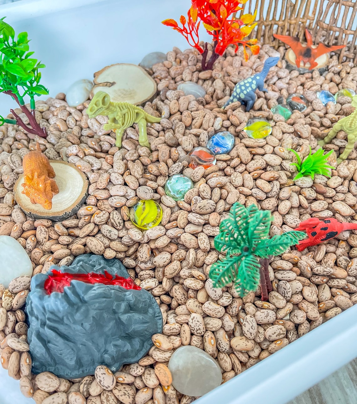 Dinosaur Sensory Bin 2 Dinosaur Sensory Taste Safe | Etsy