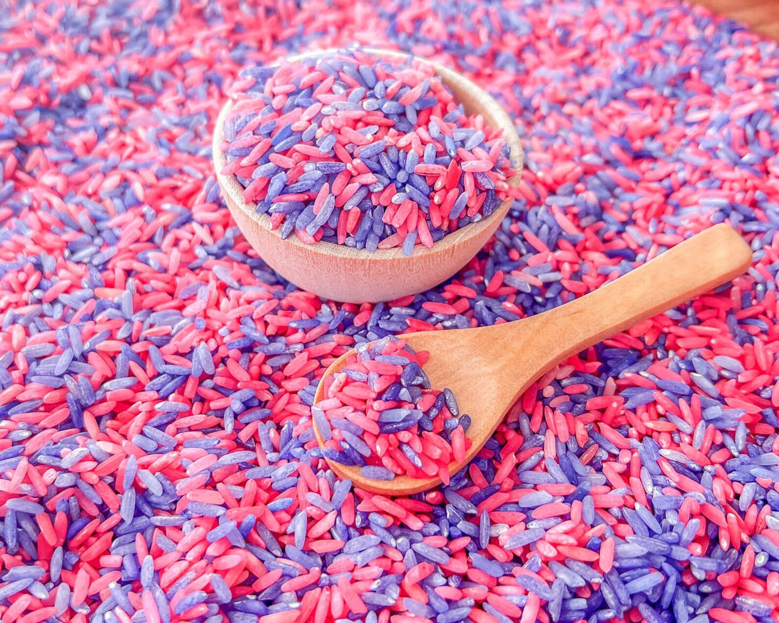 Pink and Purple Sensory Rice, Sensory Bin Filler, Colored Rice, Sensory ...
