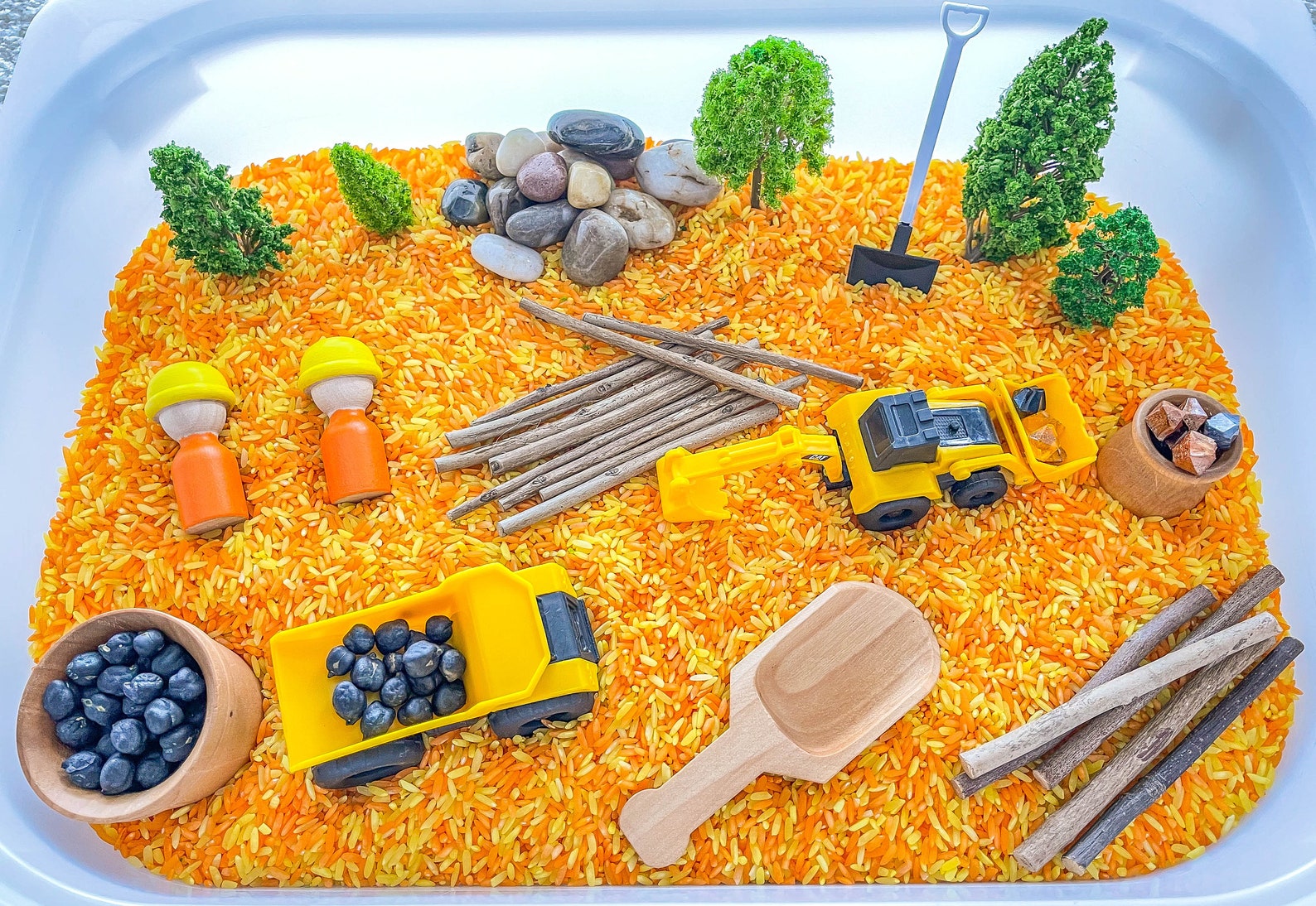 Deluxe Construction Sensory Bin Construction Sensory Taste - Etsy