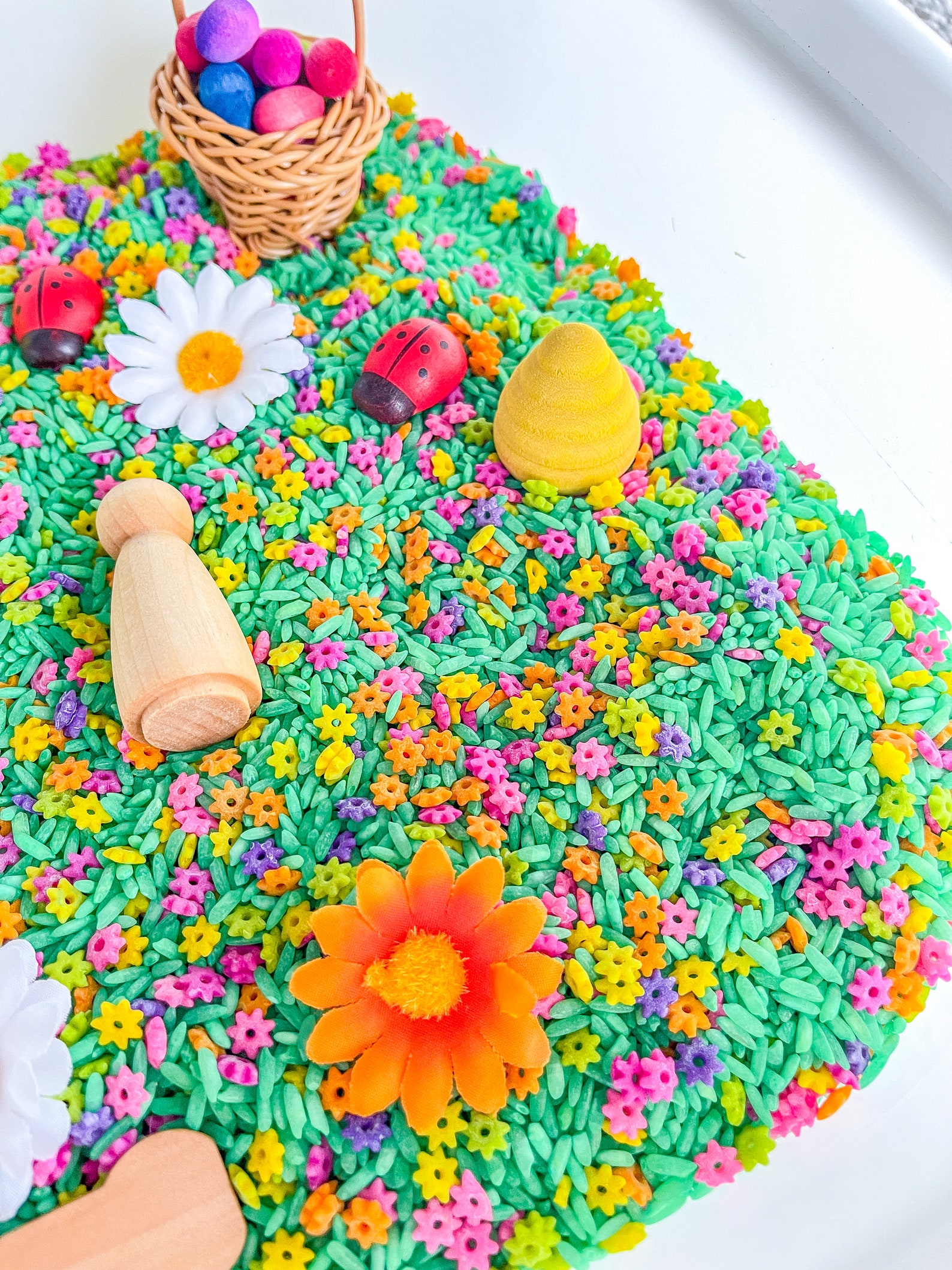 Flower Sensory Bin Spring Sensory Taste Safe Montessori | Etsy