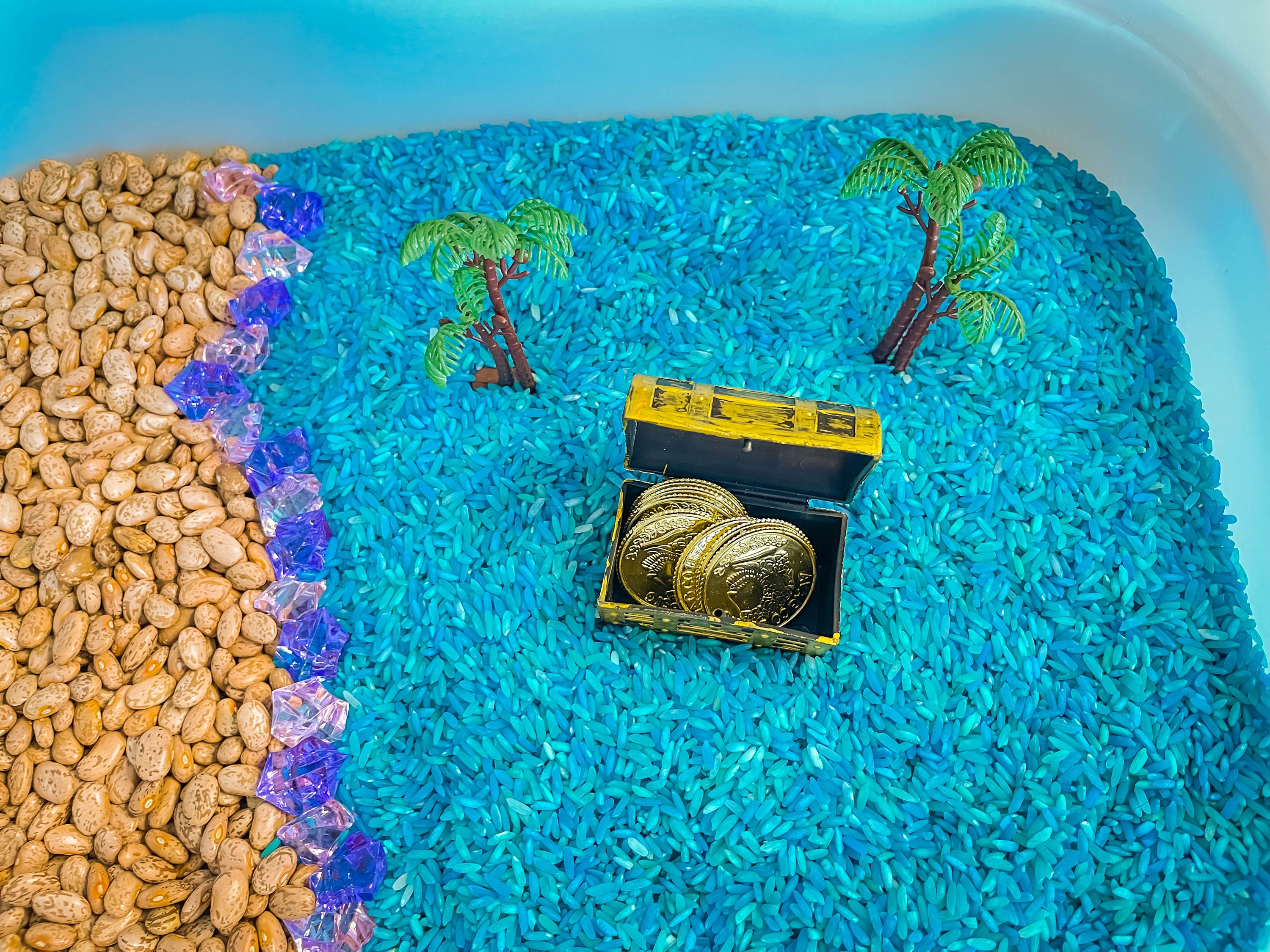 Mermaid Sensory Bin Mermaid Sensory Taste Safe Montessori - Etsy UK