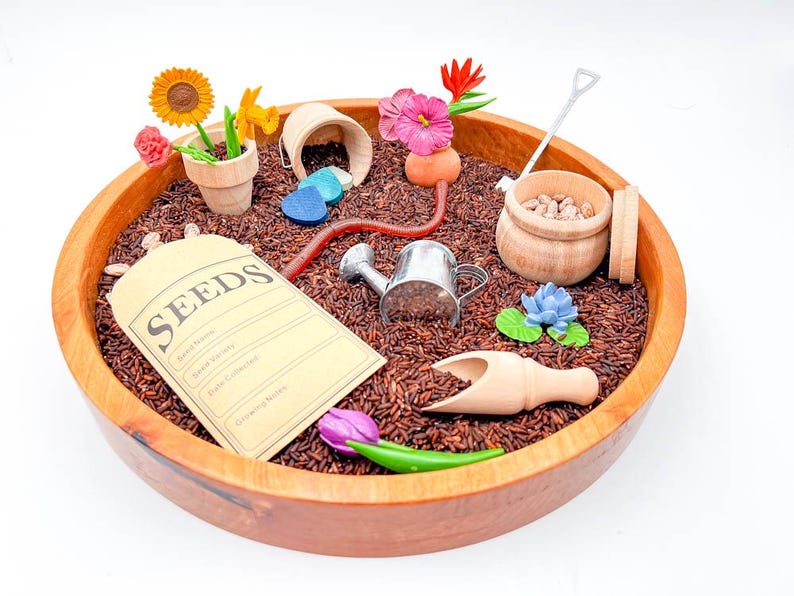 Planting Flowers Sensory Bin, Spring/summer Sensory, Taste Safe ...