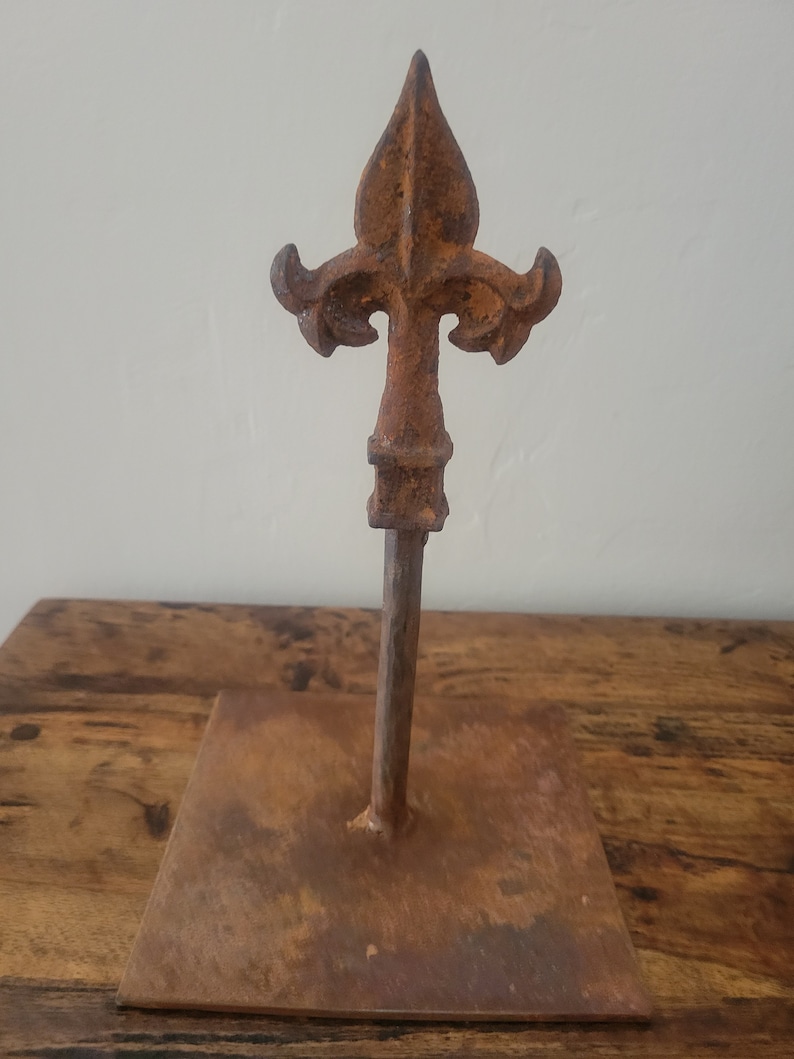Antique Finial on a Wrought Iron Stand - Etsy