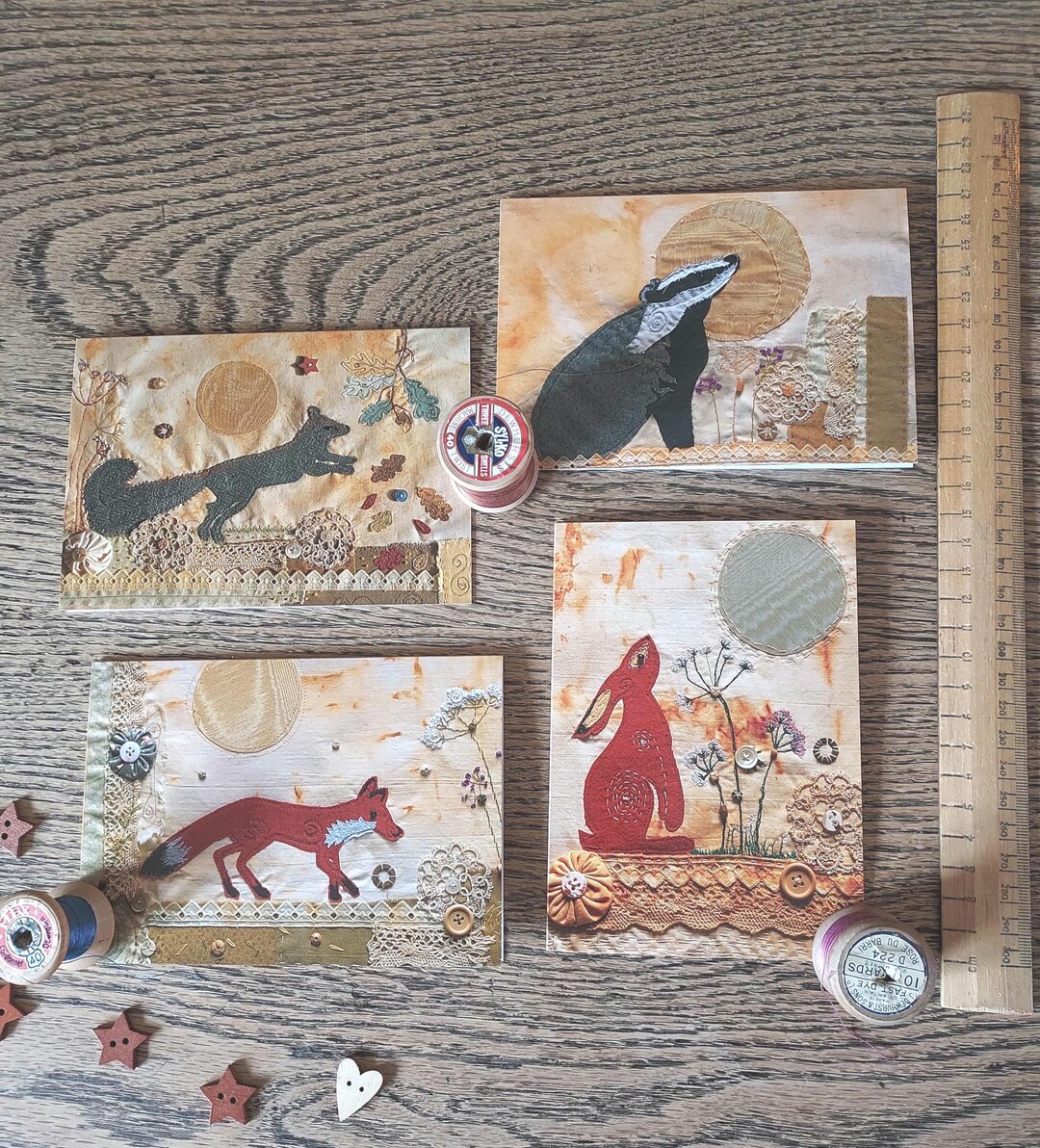Woodland Animal Bundle Greetings Cards: Nature Lover Birthday Cards - Etsy