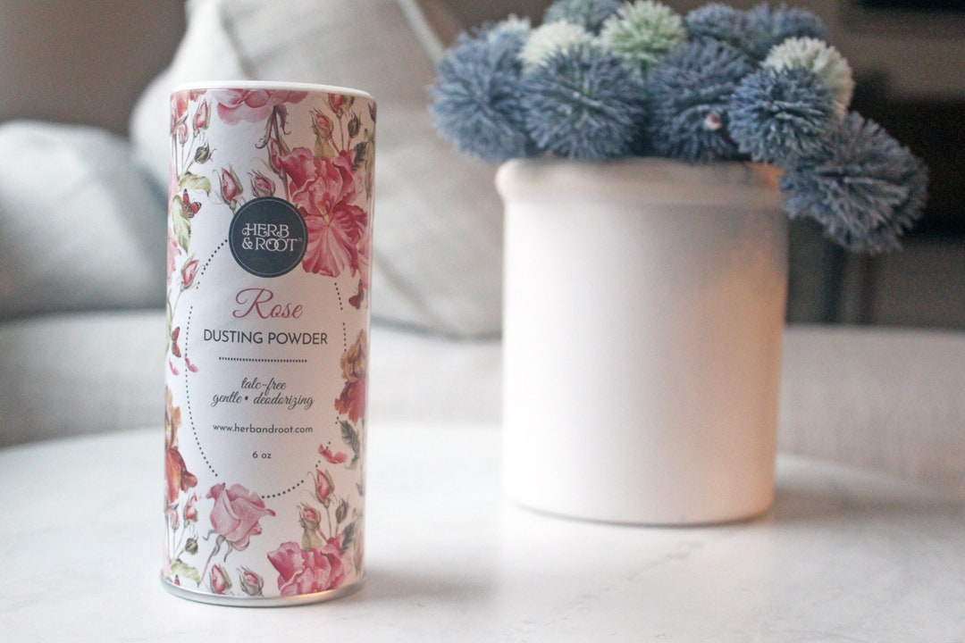 Rose Body Dusting Powder | Talc Free Deodorizing Chafing After Bath ...
