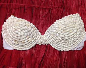 Adult Size White Dove Tail Shell Bra Only.. Perfect Bra For | Etsy