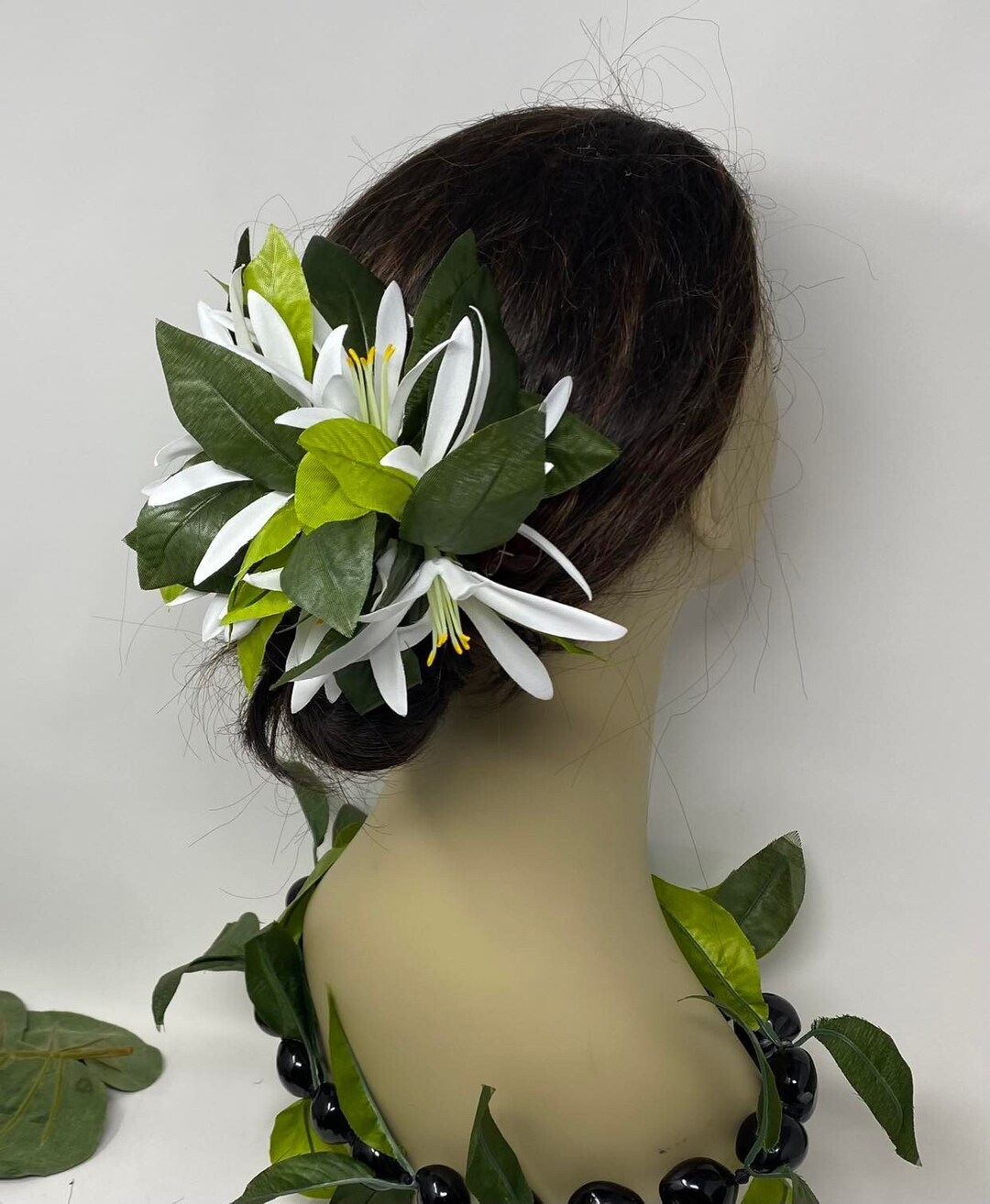 Hawaiian Hula Girl Silk Flower Clip. Maile Hair Clip. Perfect for ...