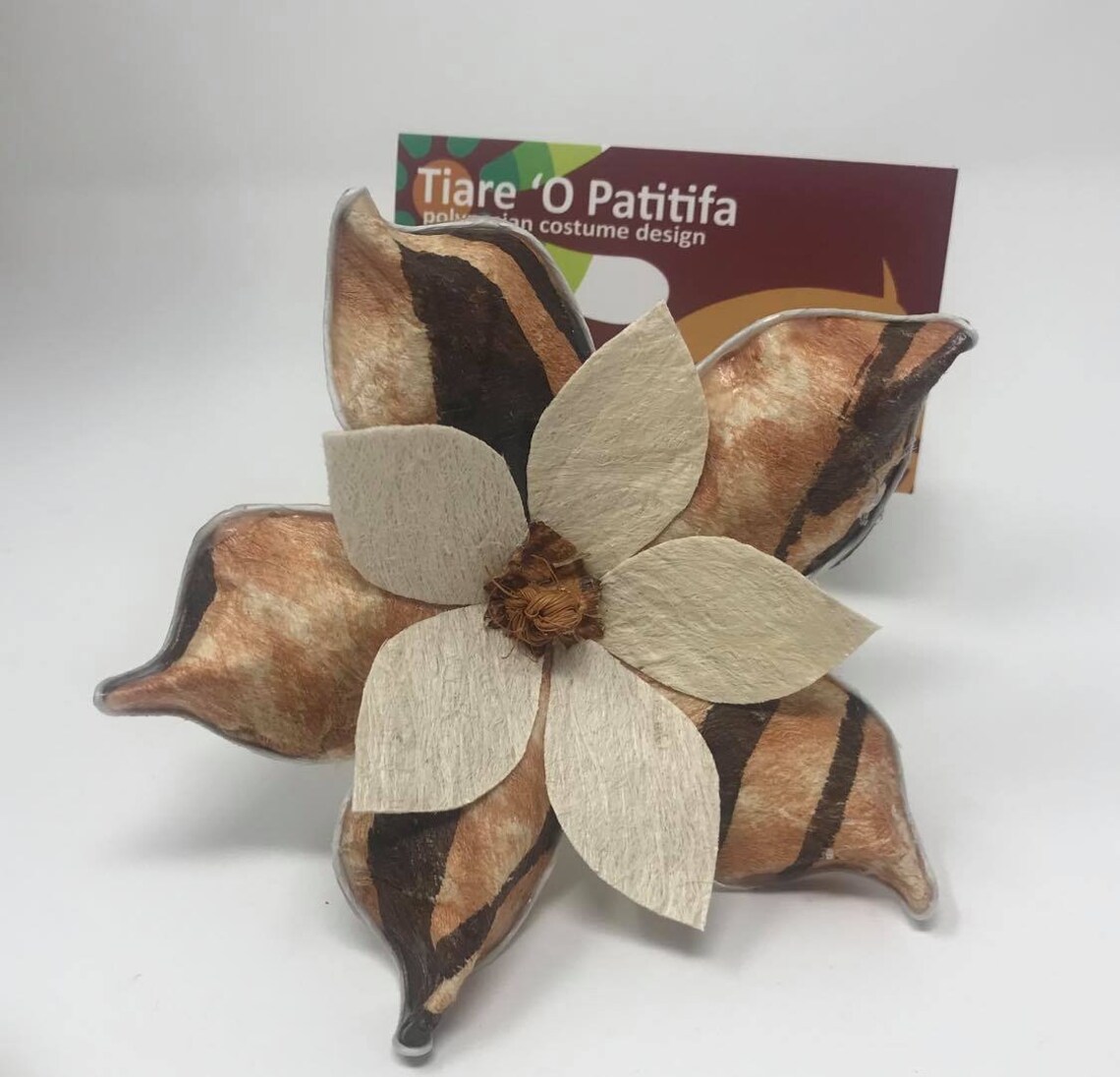 Authentic Polynesian Style Tapa Cloth Flower. for Polynesian | Etsy