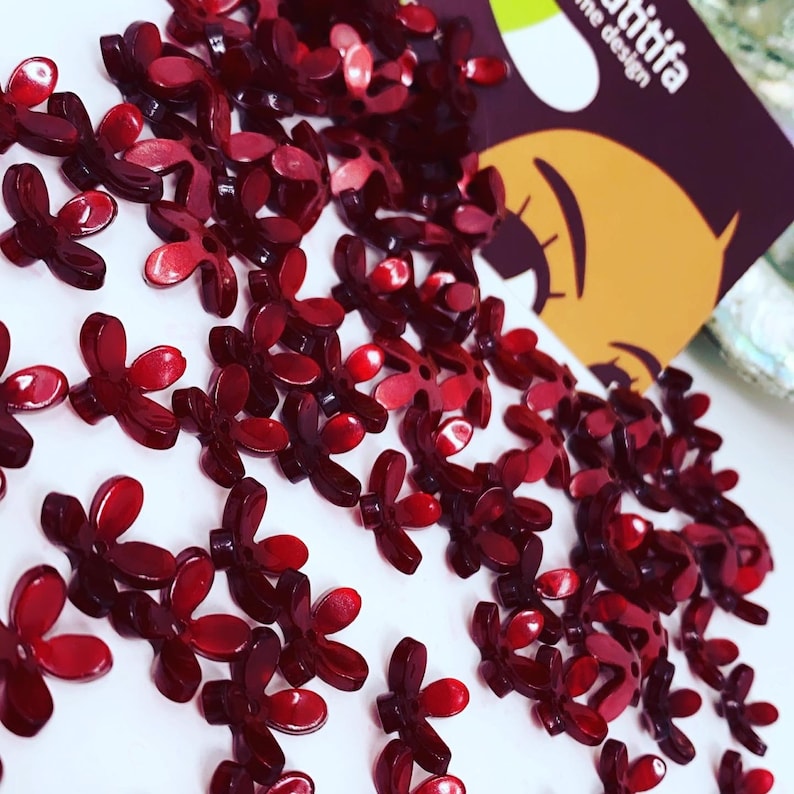 Loose Shiny Heilala Flower Beads kahoa Flowers - Etsy