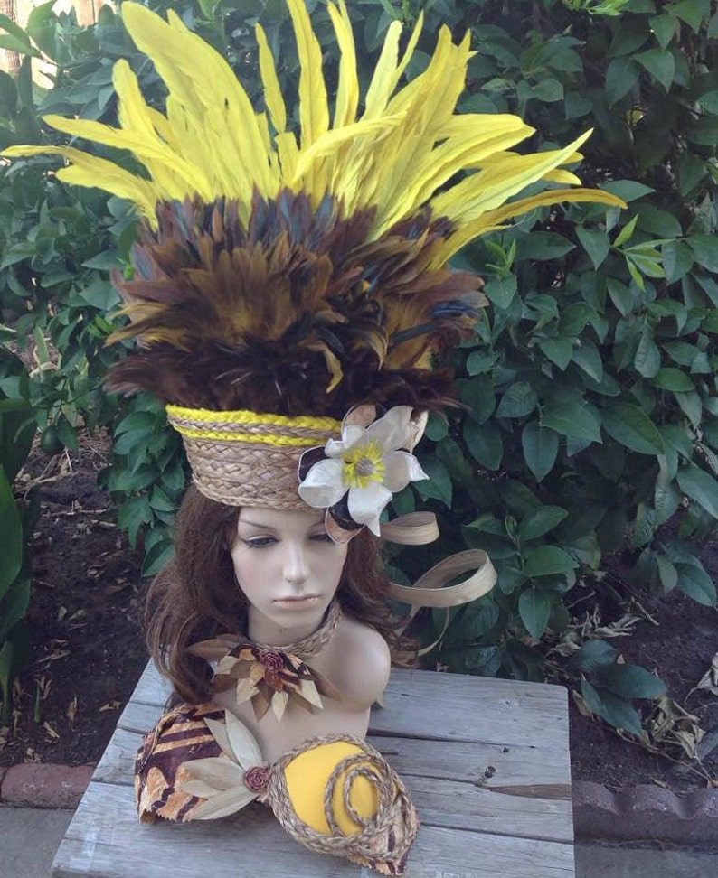 Tahitian and Cook Islands Costume Set..natural Fibers Sennit - Etsy