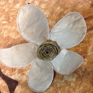 Authentic Plain Tapa Cloth Flower or Sei. Handmade Polynesian Authentic ...