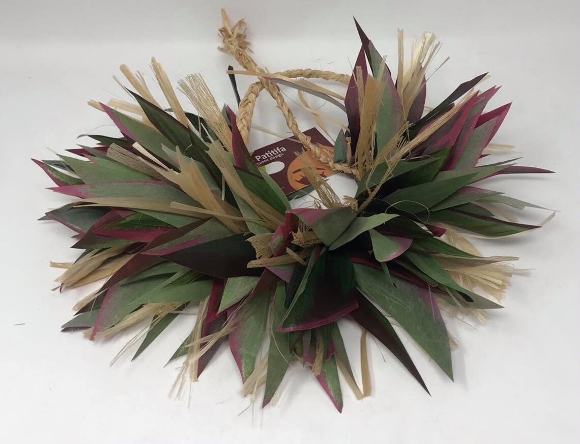 Tropical Silk Ti Leaf Bun Wrap. Braided Ti Leaf Bun Wrap. | Etsy