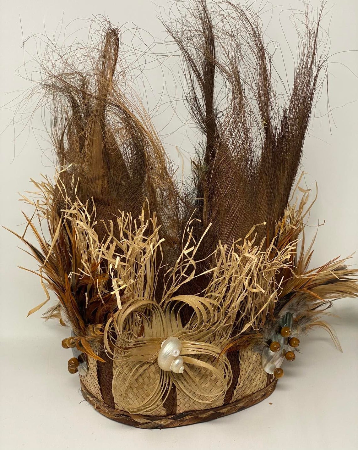 Authentic Natural Materials Set. Tapa Cloth, Woven Lauhala, Coconut ...