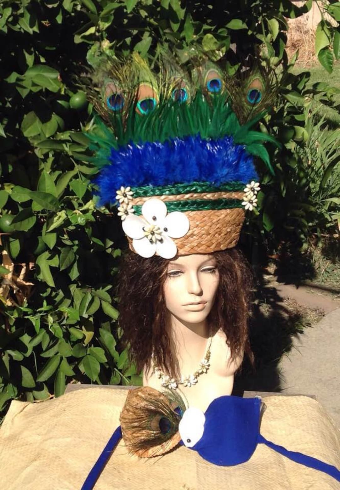 Cook Islands/rarotongan & Tahitian Costume Set. Authentic Braided Sea ...