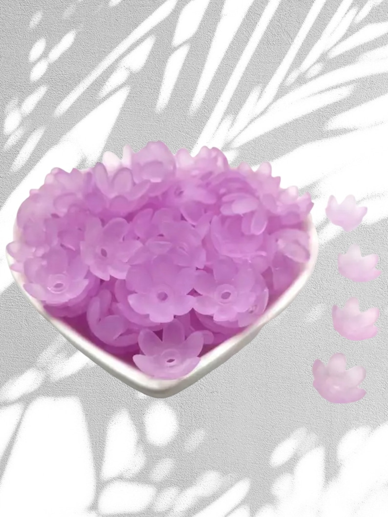 Red Frosted Heilala Flower Beads kahoa Flowers - Etsy