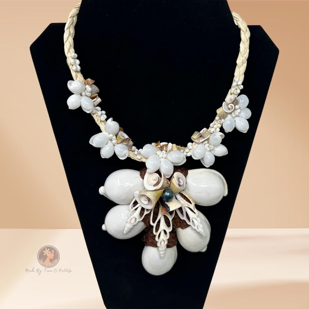 Kakala Moana Tongan Necklace – Polynesian Shell Wear, Perfect Teunga ...