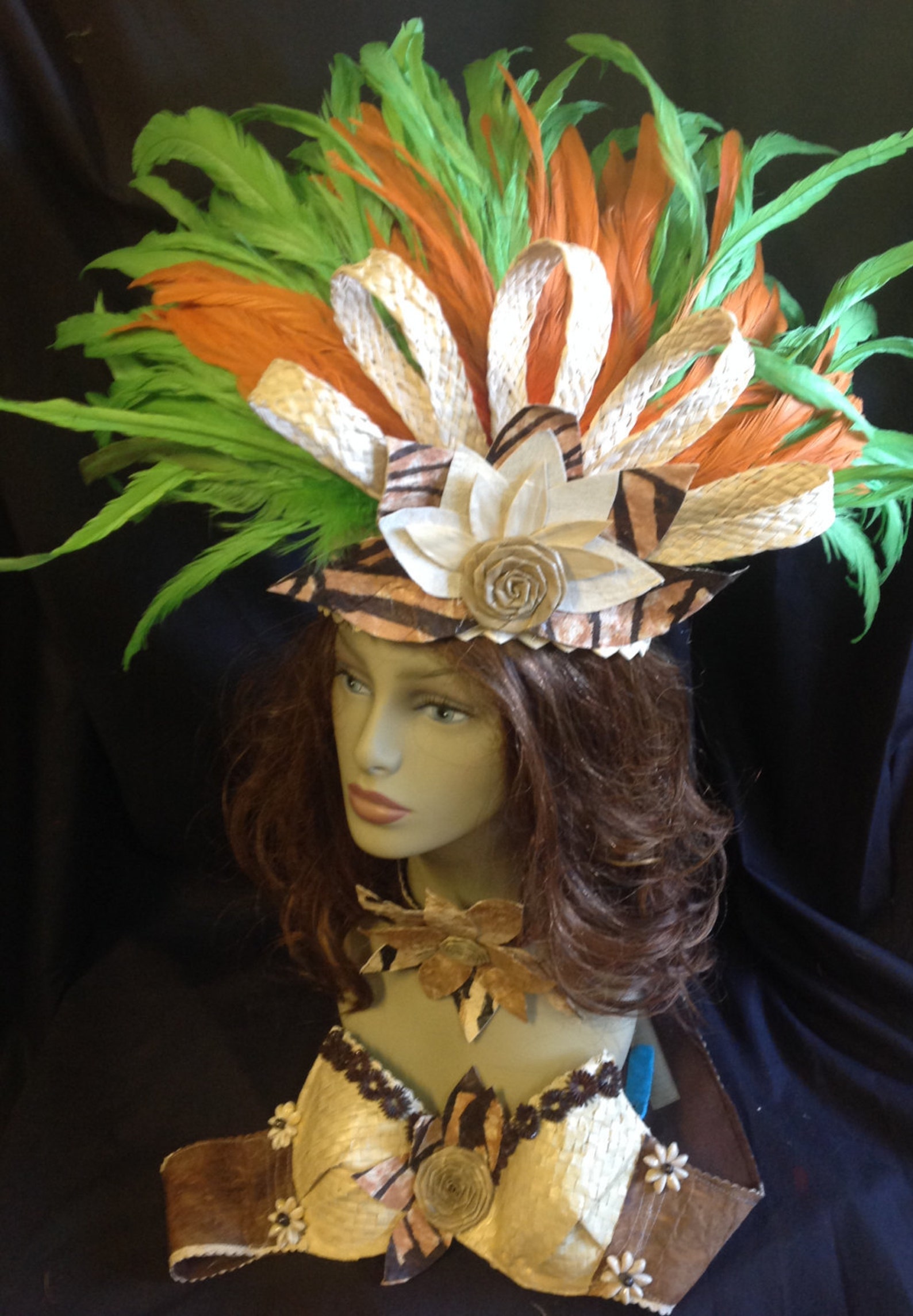 Cook Islands/rarotongan & Tahitian Costume Set. Authentic Tapa - Etsy