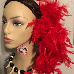 Samoan Princess Feather Headpiece. Sei-fulumoa. Luau Party, Wedding ...