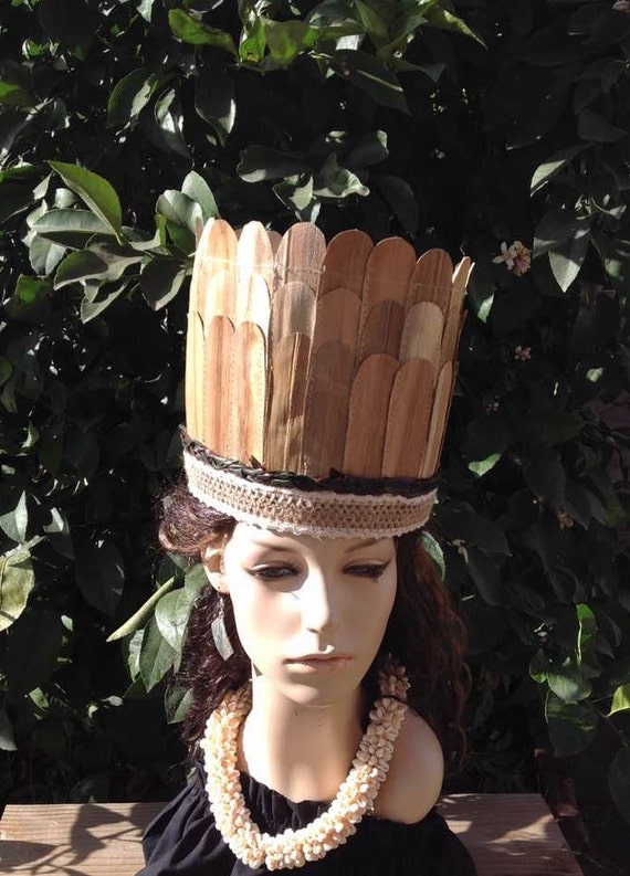 Authentic Rauara/ Lauhala or Lo'akau Headpiece. Perfect - Etsy