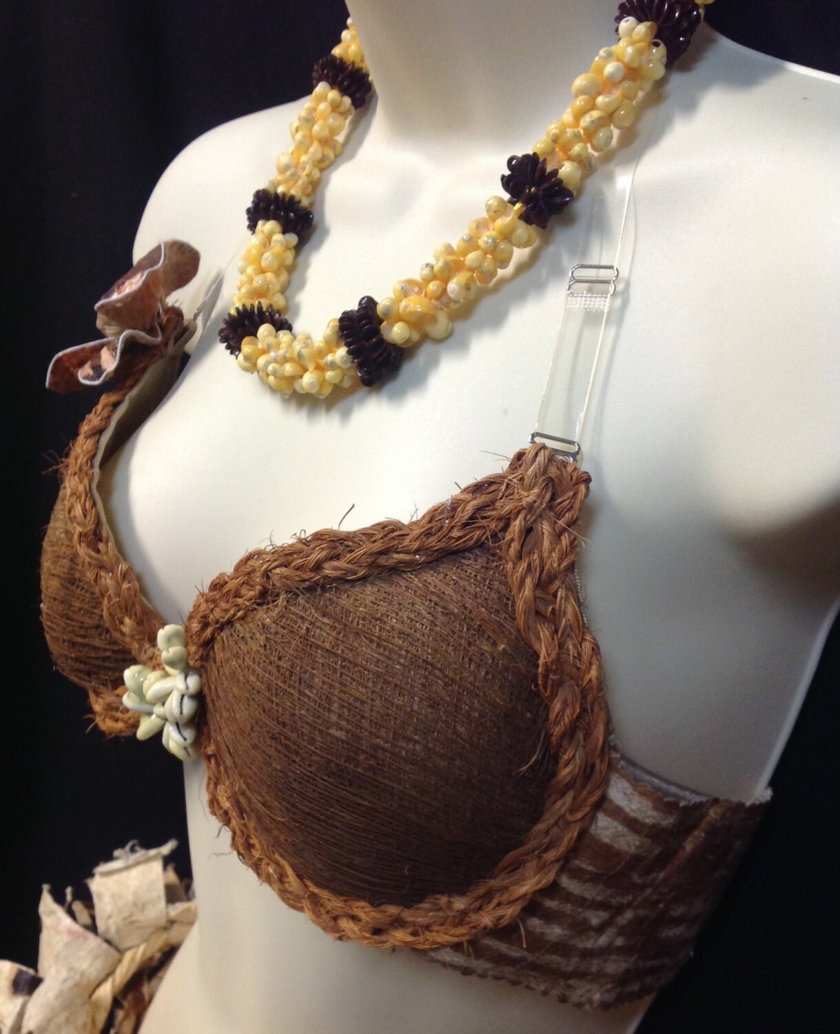 Authentic Coconut Bark Tapa Cloth and Braided Coconut Husk - Etsy