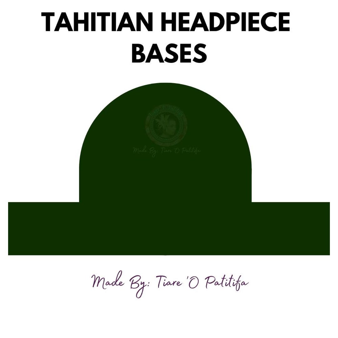Round Tip Tahitian Headpiece Base – Custom Cotton DIY Backing for Ori ...