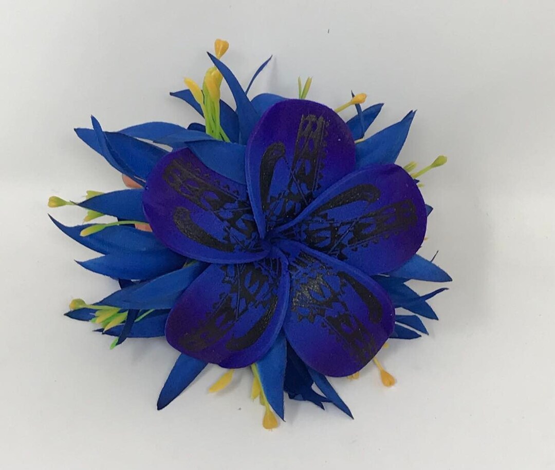 Hair Tribal/tattoo Pua Melia Flower Hair Clip. Beach Wedding ...