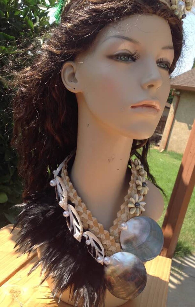 Cook Islands Rarotongan & Tahitian Costume Neck Piece. - Etsy