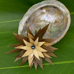 Sei Lauhala. Authentic Dried Leaf/lauhala/lo'akau Hair Flower Pick With ...
