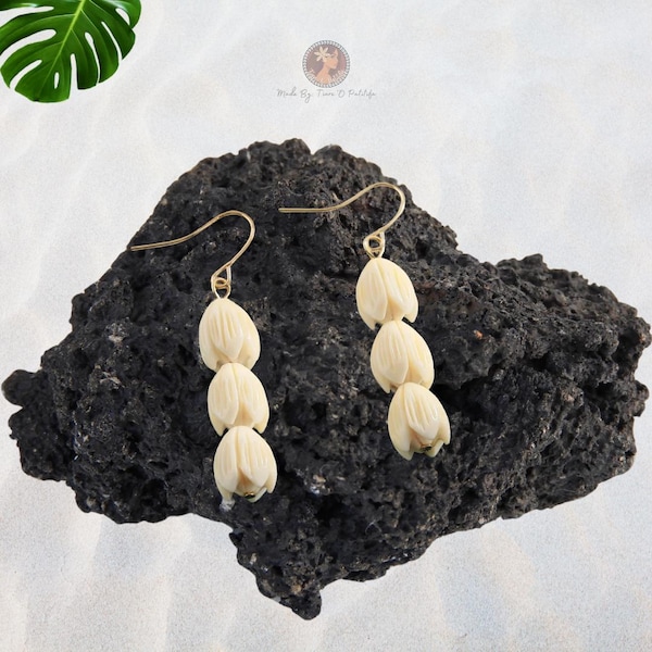 Carved Pikake Beads - Etsy