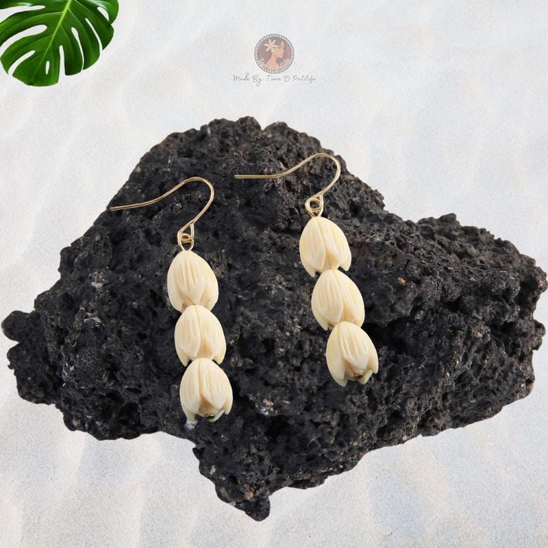 Carved Pikake Beads - Etsy