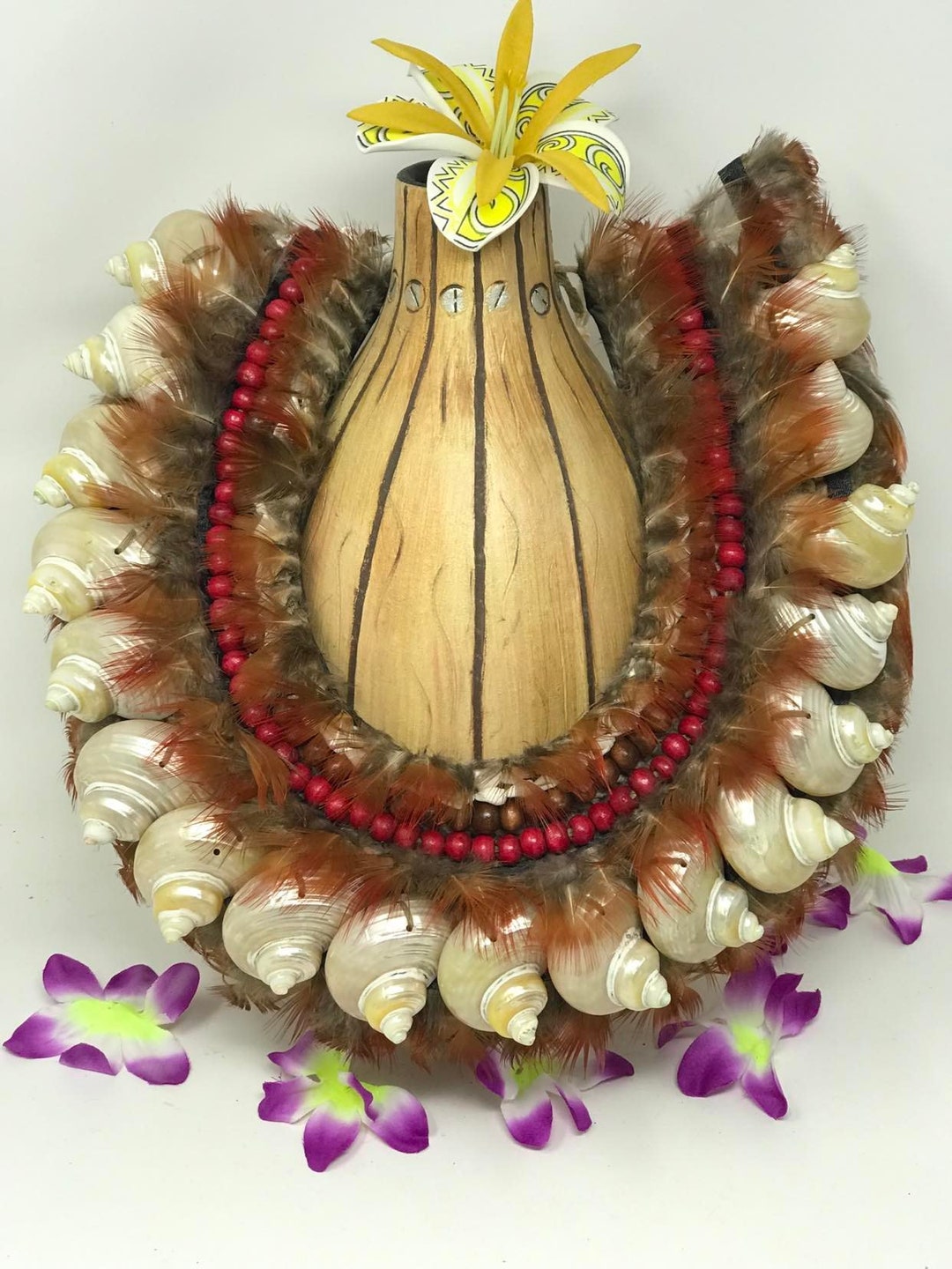 SALE Natural Sea Shells, Natural Birds Feathers Neck Piece. Perfect ...