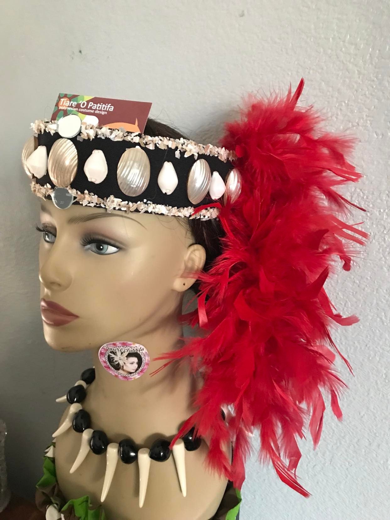 Samoan Pale Fuiono or Samoan Headpiece. Luau Party Wedding - Etsy Singapore