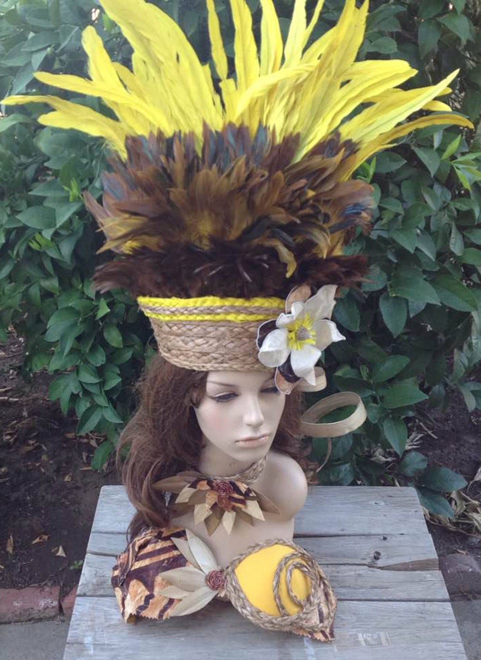 Tahitian and Cook Islands Costume Set..natural Fibers Sennit - Etsy