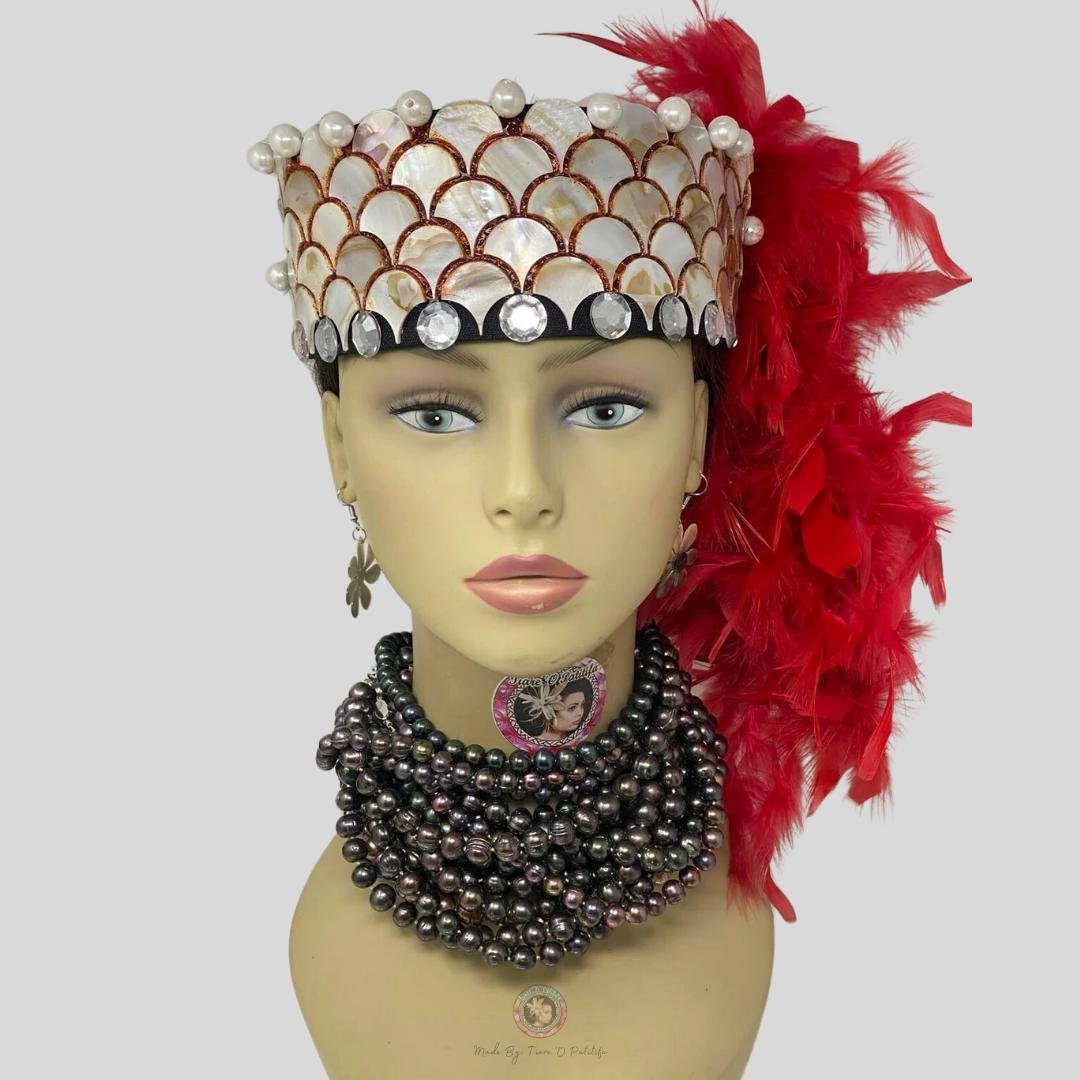 Samoan Princess Pale Fuiono or Samoan Headpiece. 3" Male & Female Pale ...