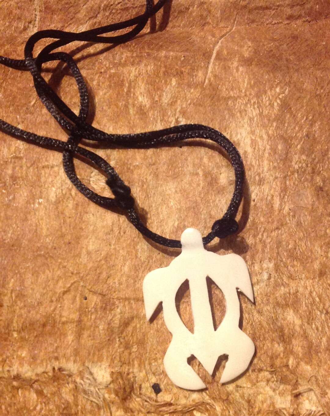 Medium 2 Buffalo Bone Turtle Necklace or Pendant...perfect Necklace to ...