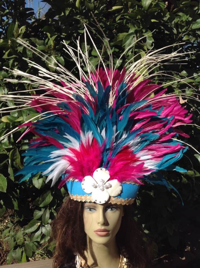 Tahitian & Cook Islands Rarotongan Headpiece. Headpiece is | Etsy