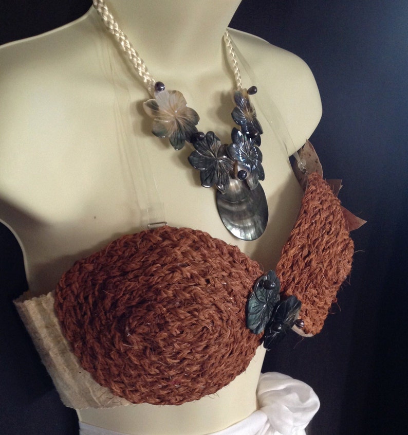 Authentic Coconut Husk Fibers Lauhala & Tapa Cloth Bra. - Etsy